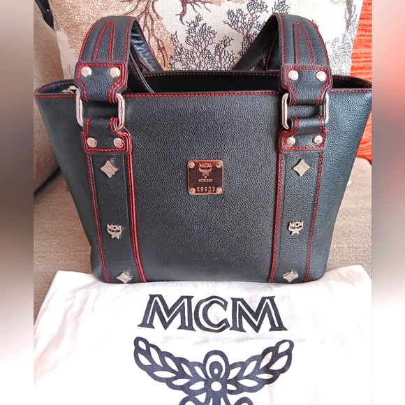 MCM | Bags | Mcm Pebble Leather Tote Bag Euc Like New | Poshmark